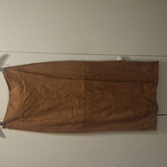Vince | Skirts | Vince Rich Tan Suede Pencil | Poshmark